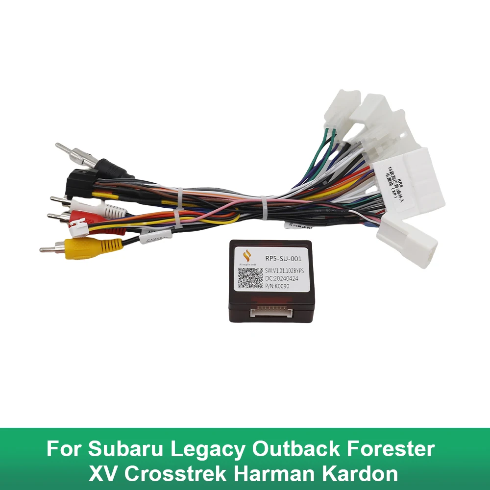 AUTODAILY-16Pin-Car-Wiring-Harness-Adapter-Canbus-Box-For-Subaru-Legacy ...