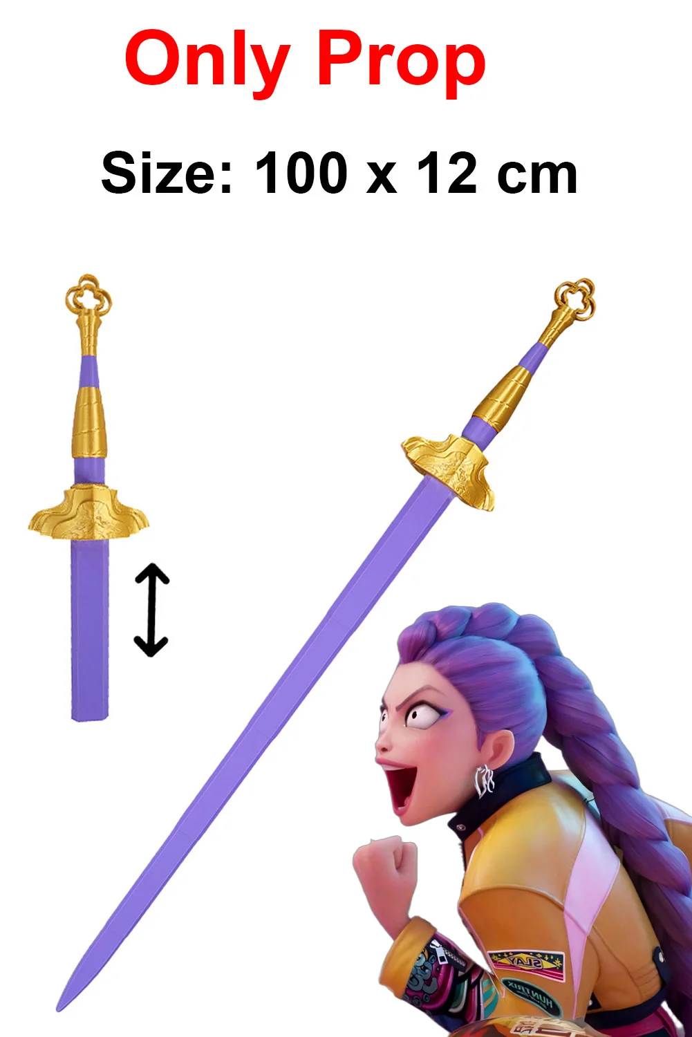 Anime Sword Prop Huntrix Rumi’s Sword – Kpop Demon Hunters Cosplay Prop ...