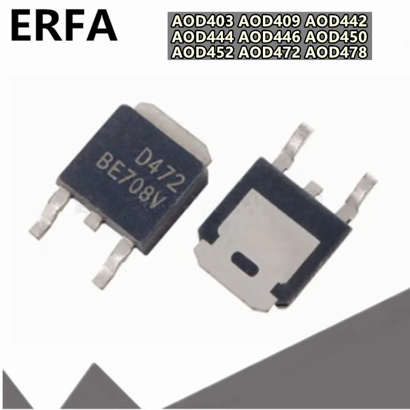 10pcs-AOD472-TO-252-D472-AOD472A-AOD452-D452-AOD450-D450-AOD478-D478 ...