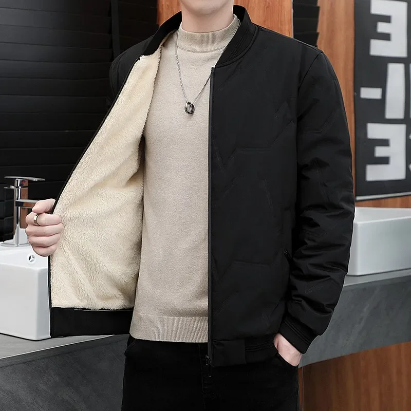 Korean-Fashion-Autumn-Winter-Jacket-Men-Clothing-Fur-Lined-Thicken-Warm ...