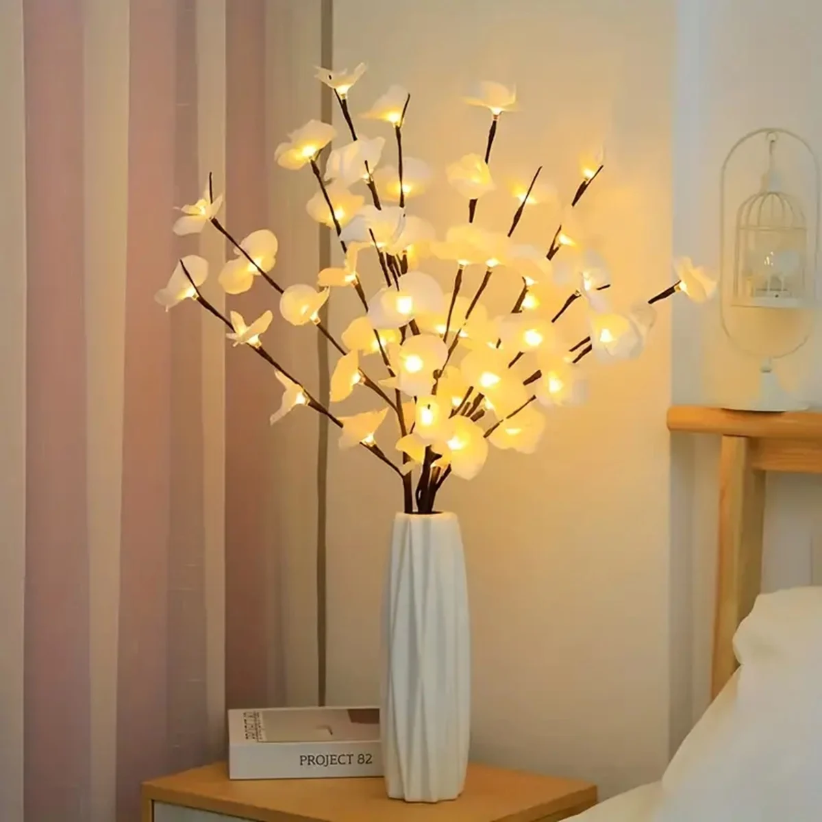 1pc-Flowers-Branchs-Lights-Artificial-White-Phalaenopsis-Decorative ...