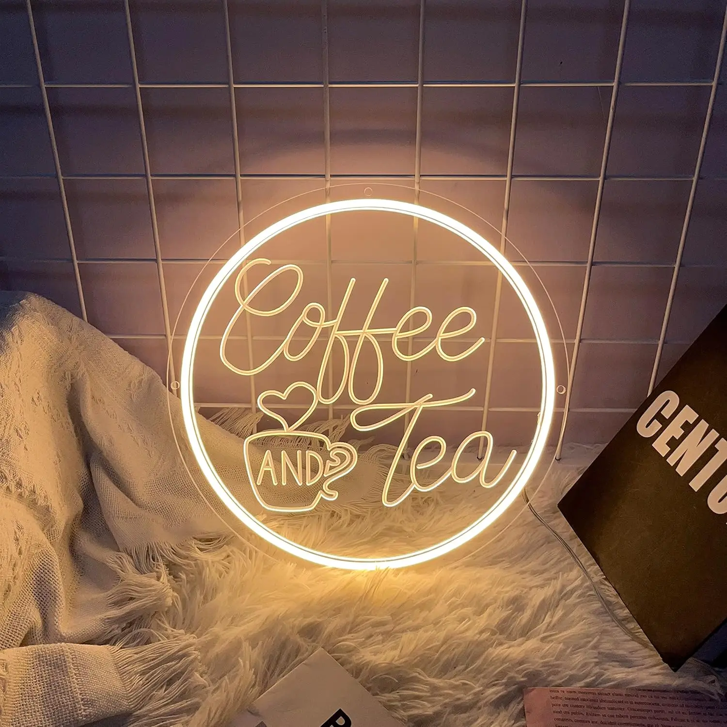 Coffee and Tea Neon Signs LED Coffee Light Up Sign for Coffee Station ...