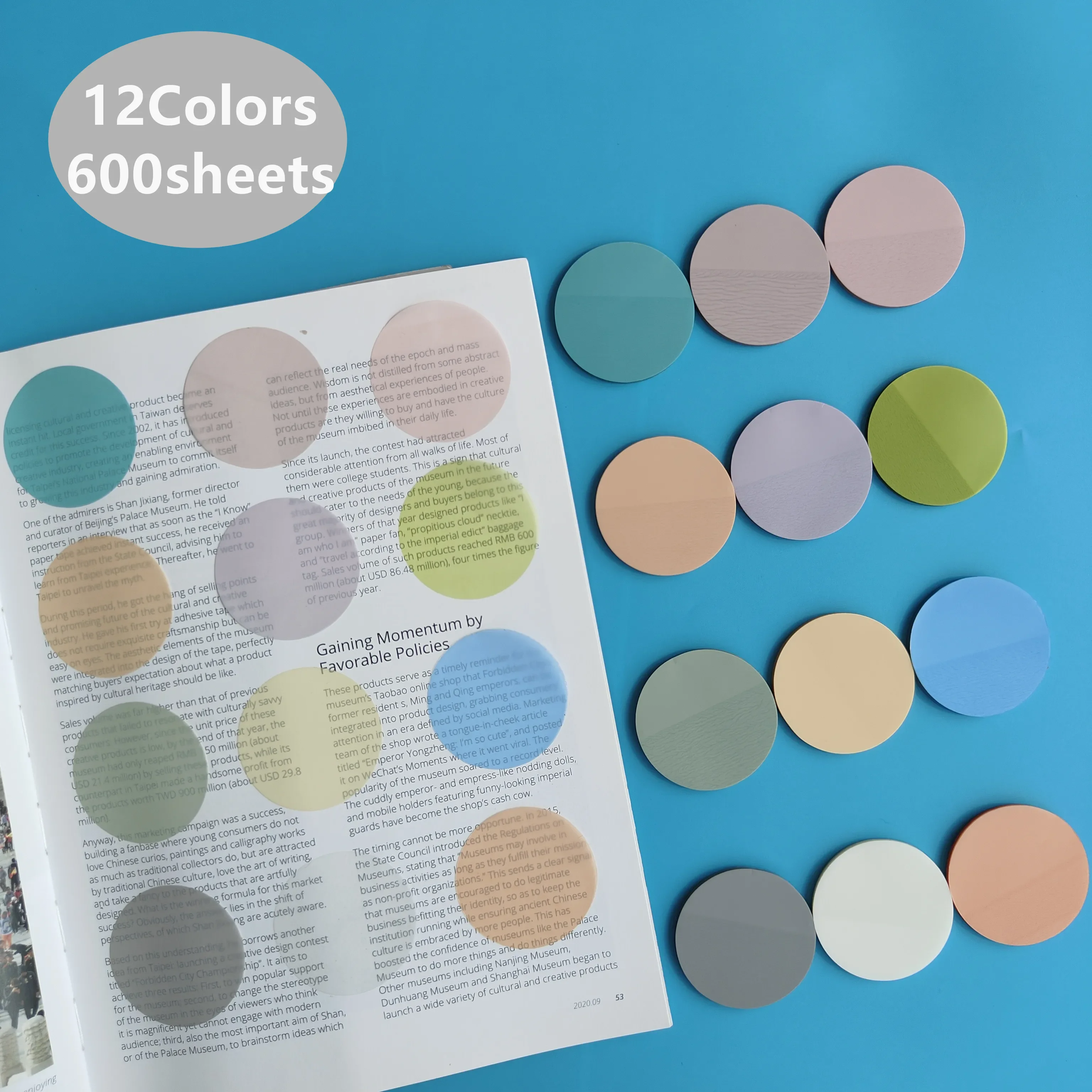 12-Packs-600-Sheets-Transparent-Sticky-Notes-Self-Adhesive-BookMark ...