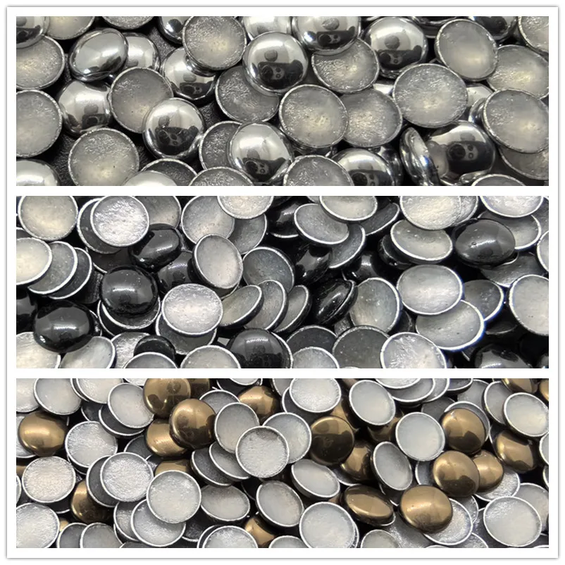Round-Metal-Studs-7MM-Flat-Back-Crystals-Garment-Punk-Metal-Spike-Beads ...