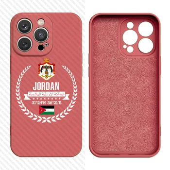 Jordan Latitude Longitude Flag Cover Case for iPhone 15 14 13 12 11 Pro ...