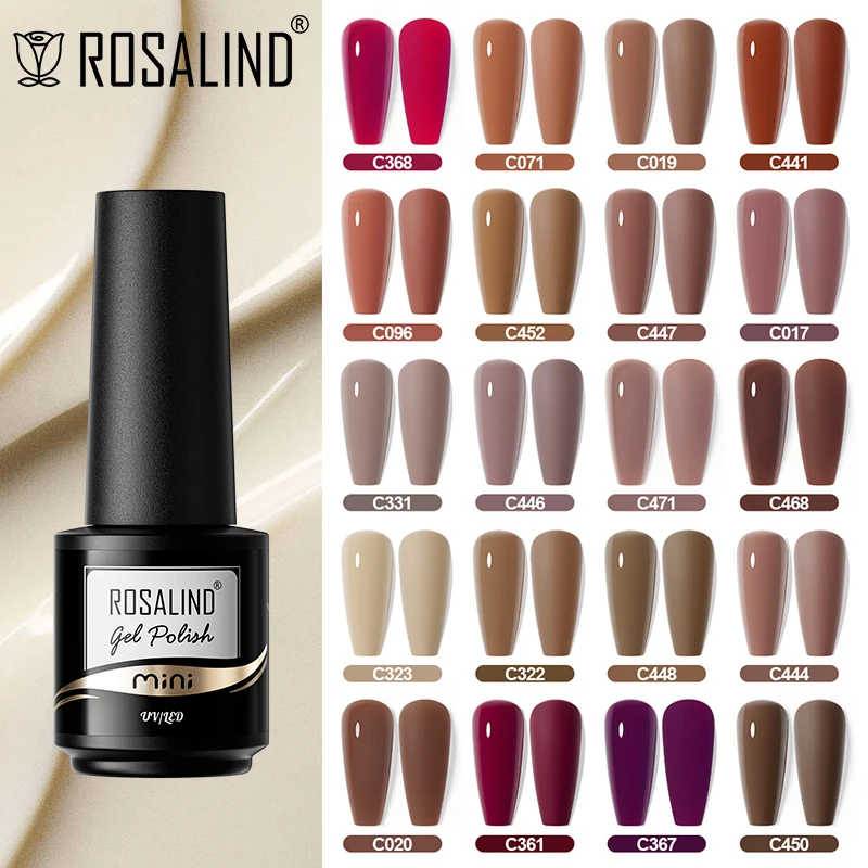 ROSALIND-Red-Brown-Nail-Gel-Polish-Hybrid-Varnish-Semi-Permanent-Nail ...