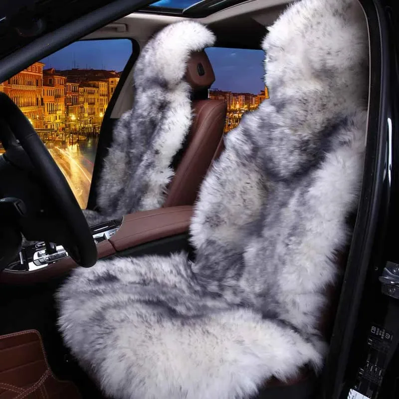 Natural-fur-Australian-sheepskin-car-seat-covers-universal-size-6colors ...