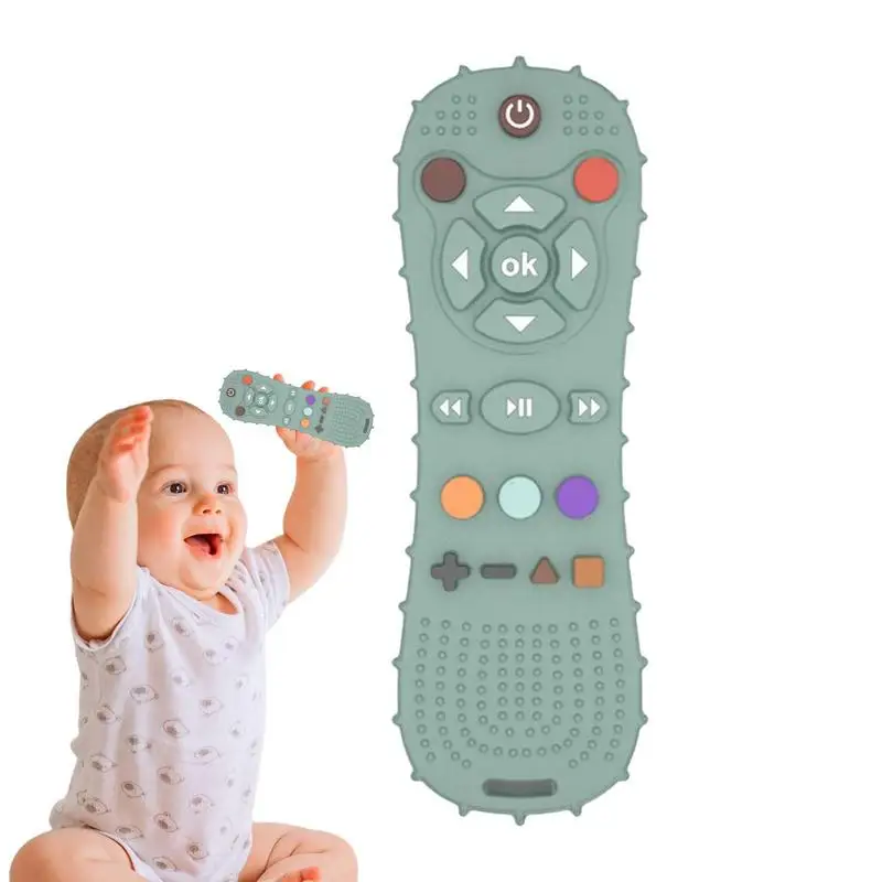 Silicone-Baby-Teething-Toys-Remote-Control-Shape-Infant-Teething-Toys ...