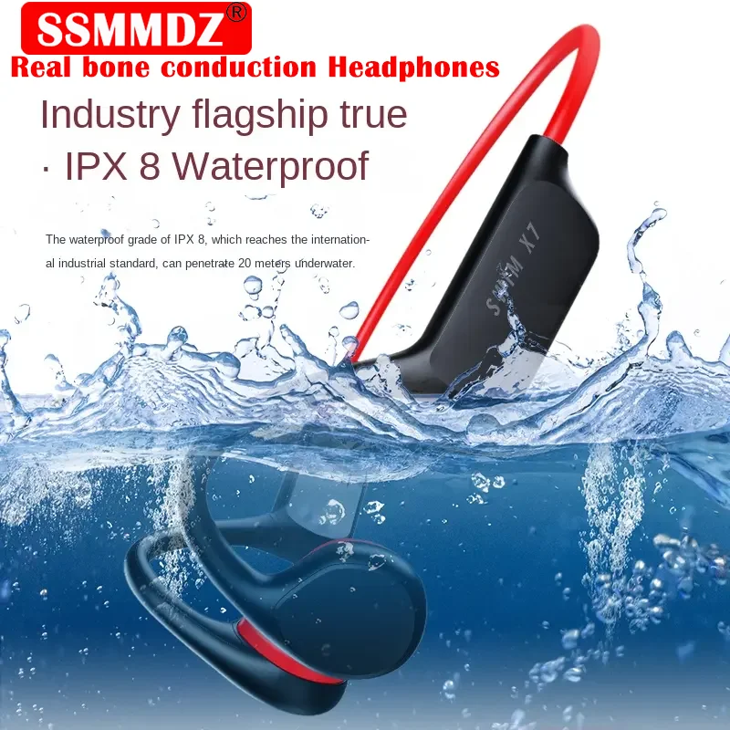 X7-Bone-Conduction-Headphones-Wireless-Earphones-Bluetooth-IPX8 ...