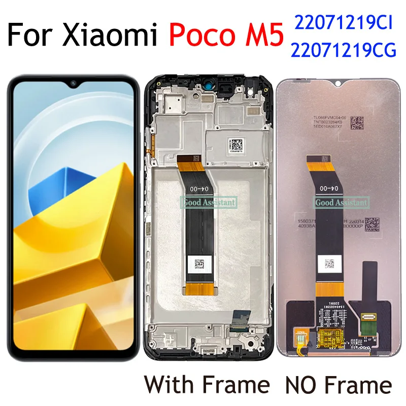 Original Black Display 6.58 " For Xiaomi Poco M5 22071219CG 22071219CI ...
