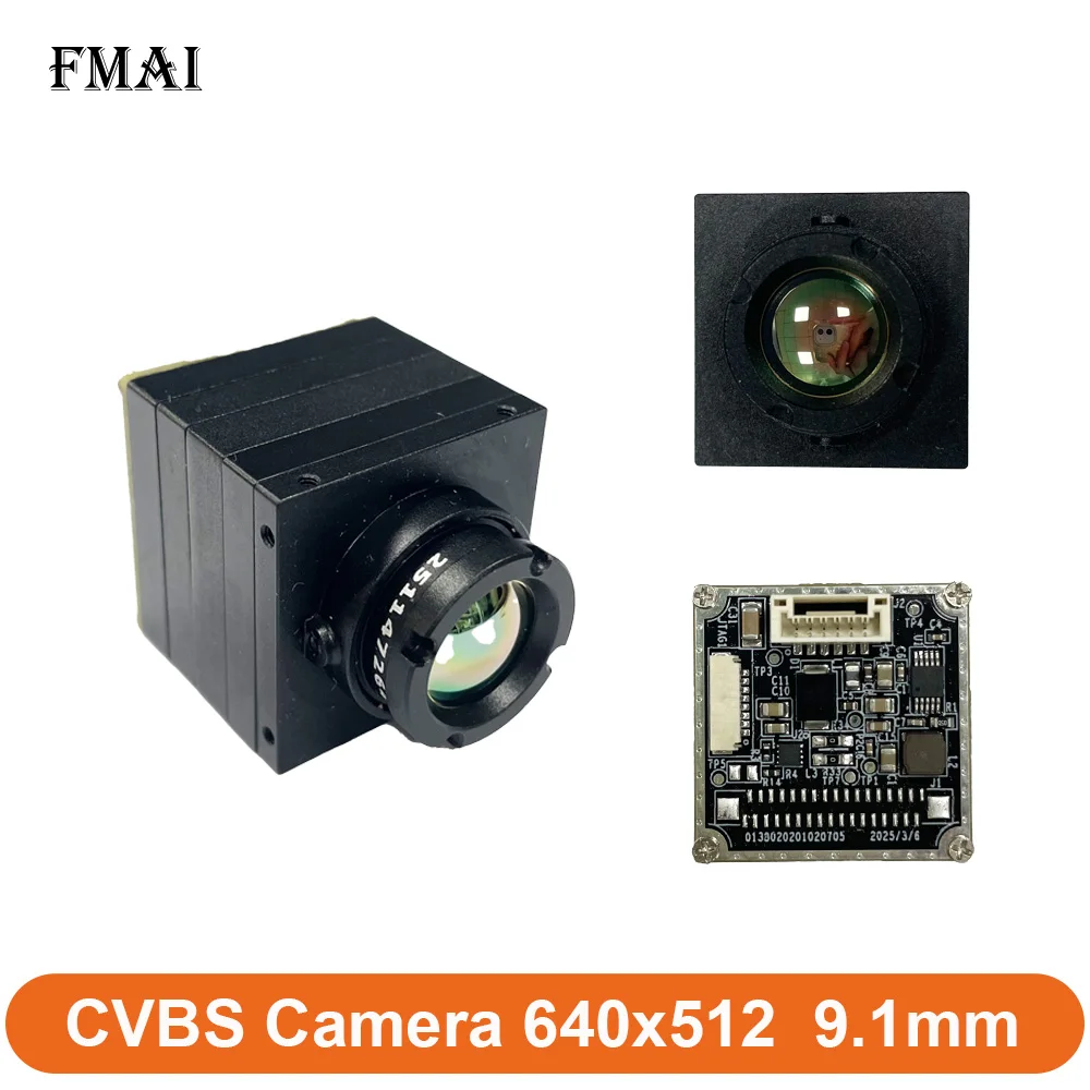 FMAI Night vision CVBS Drone Thermal Imaging Module 640x512 9.1mm ...