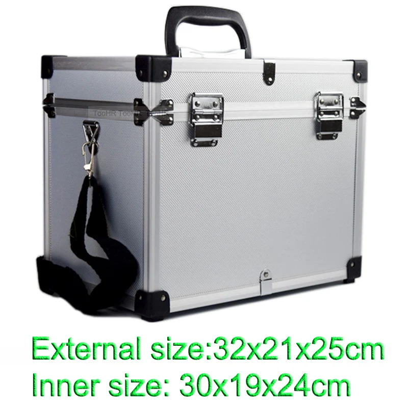 Tool Portable Hardware Toolbox strap Safety case Aluminum equipment ...