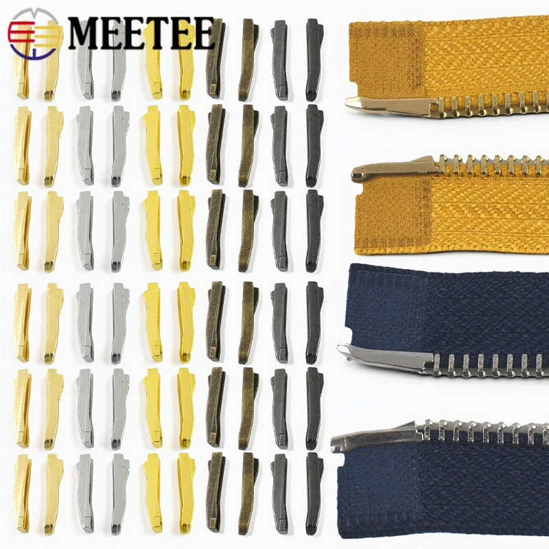 10/20/30Sets 3#5#8#10# Metal Zippers Two-way Zipper Plug Sewing Zips ...