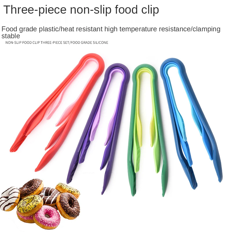 3pcs-PP-Food-Tong-Kitchen-Tongs-Silicone-Non-slip-Cooking-Clip-Clamp ...