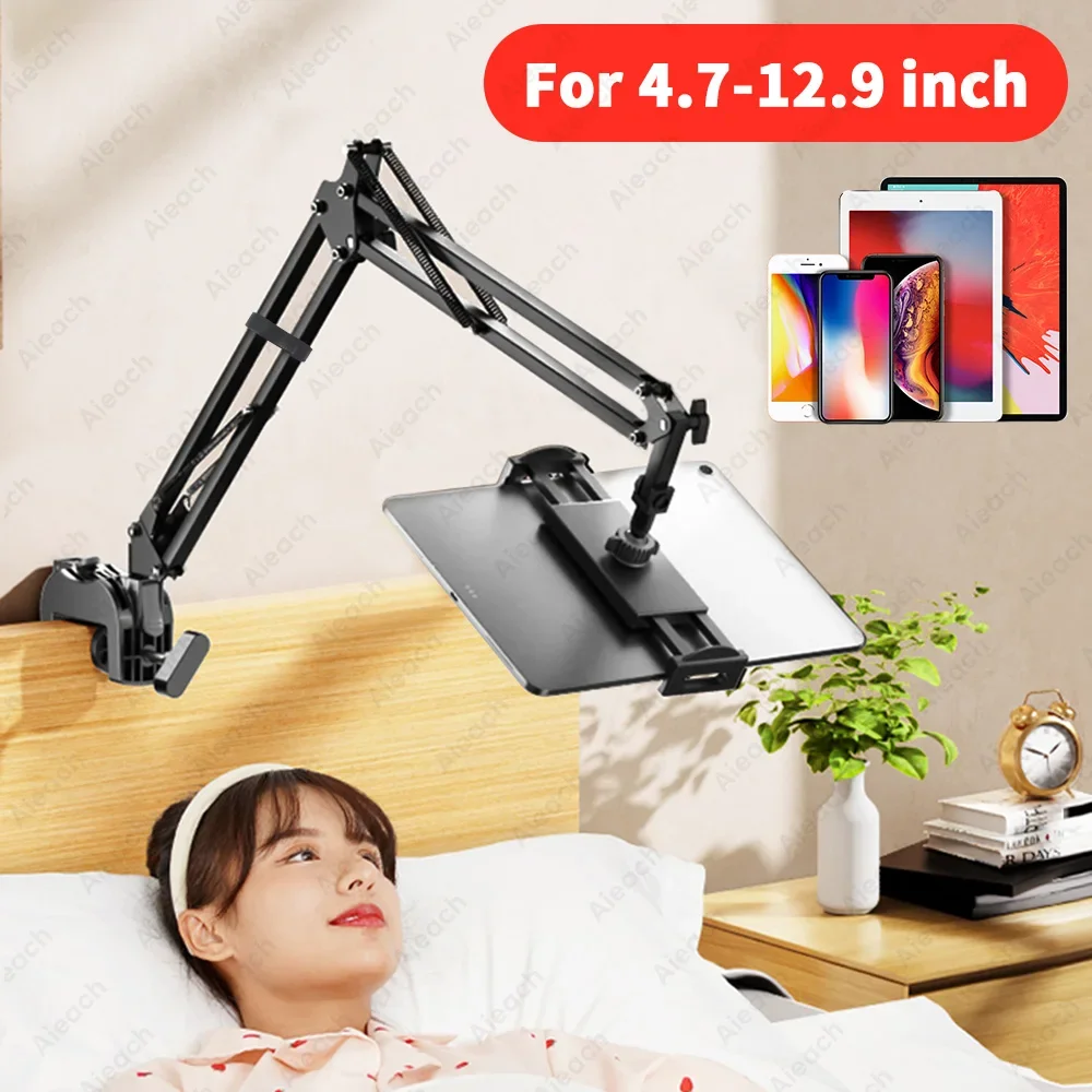 Adjustable-Bed-Tablet-Stand-for-4-12-9-inches-Mobile-Phones-Tablets ...