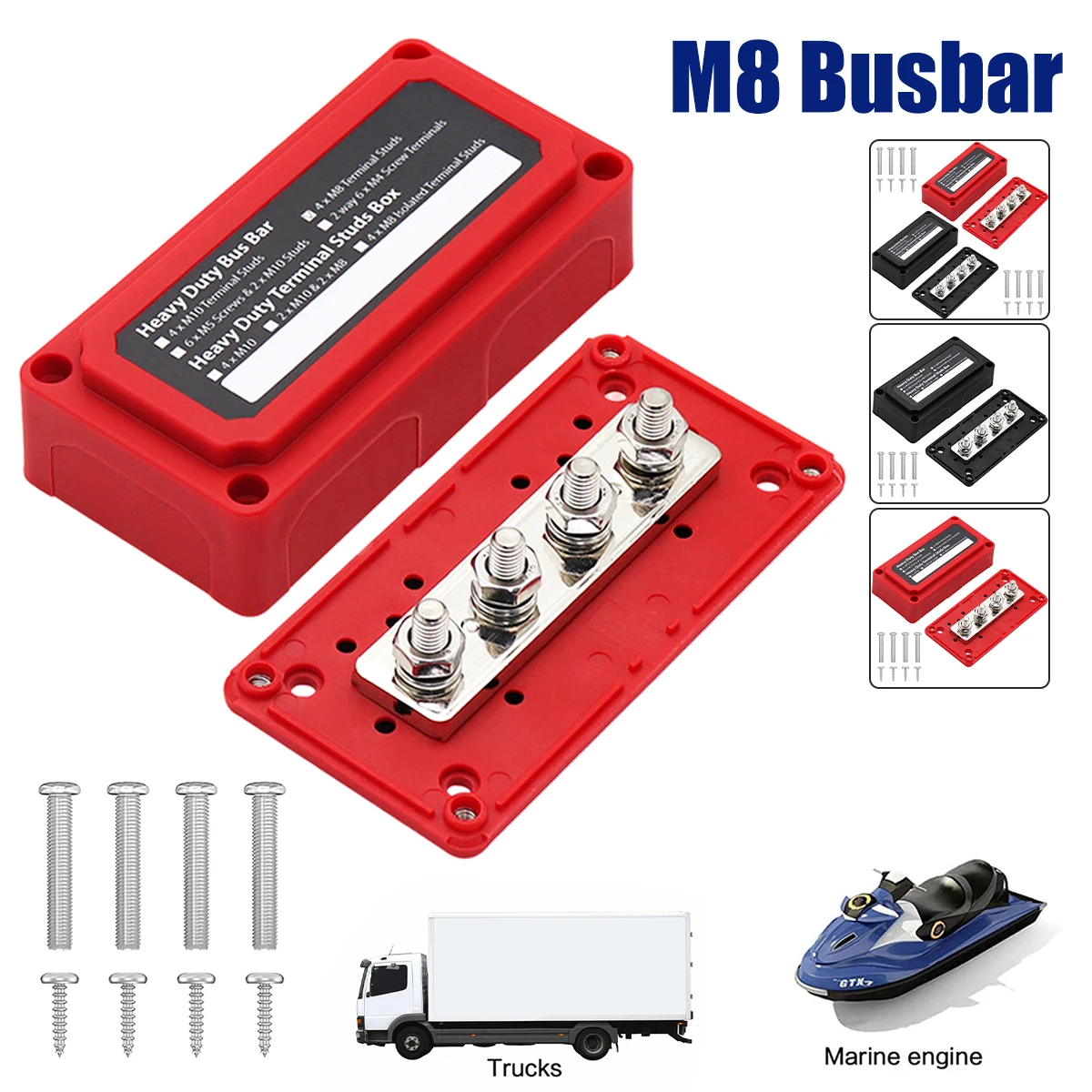 12V-48V-300A-Professional-Busbar-Terminal-Block-M8-Terminal-Stud-Heavy ...