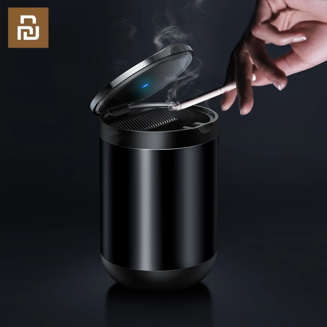 Youpin Baseus Car Ashtray Portable Smokeless Auto Ashtray With Cover ...