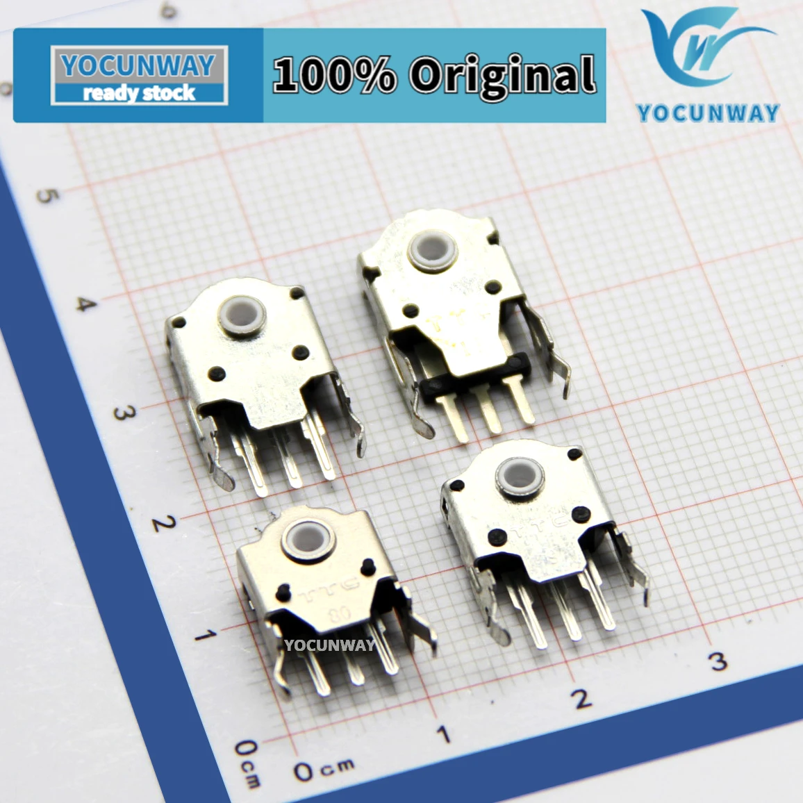 TTC 8/9/10/11/14mm Rotary Mouse Scroll Silver Wheel Encoder 24 million ...