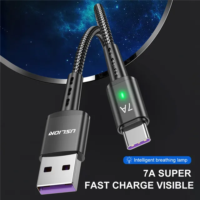 삼성usb케이블 USLION 고속 USB C 타입 케이블 – 고속 충전 데이터 코드 와이어 – HotDeal