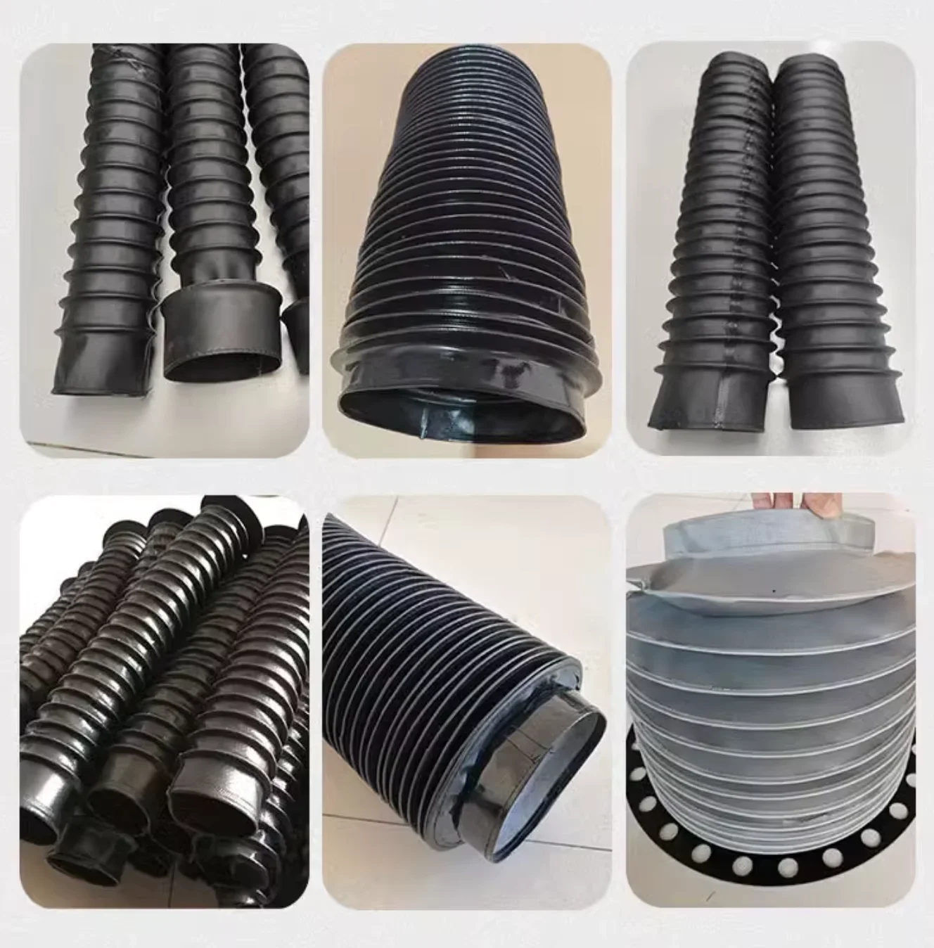 Customized Circular Round Dust-Proof Bellows Cover for CNC Machine Sleeve