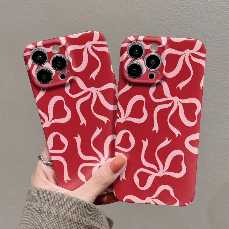 Pink Bow Phone Case For Honor 400 300 200 100 500 20 30 50 60 70 90 8x ...