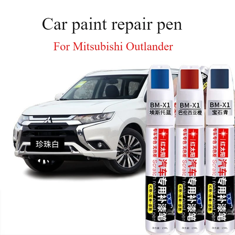 For-Mitsubishi-Outlander-Car-Paint-Pen-Black-and-White-Scratch-Repair ...
