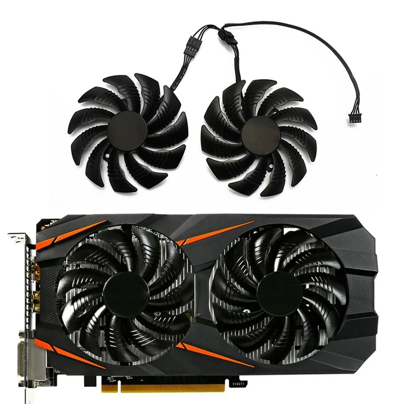 88Mm GPU Cooler Graphics Card Fan For REDEON AORUS RX580/570 GIGABYTE ...