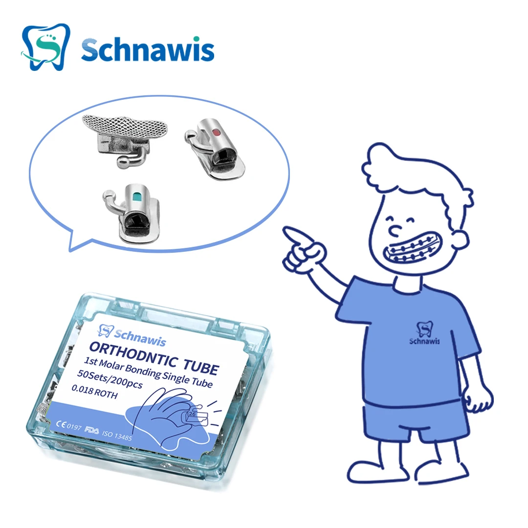 200Pcs-Box-Dental-Orthodontics-Bonding-Buccal-Tubes-1st-2nd-Molar ...