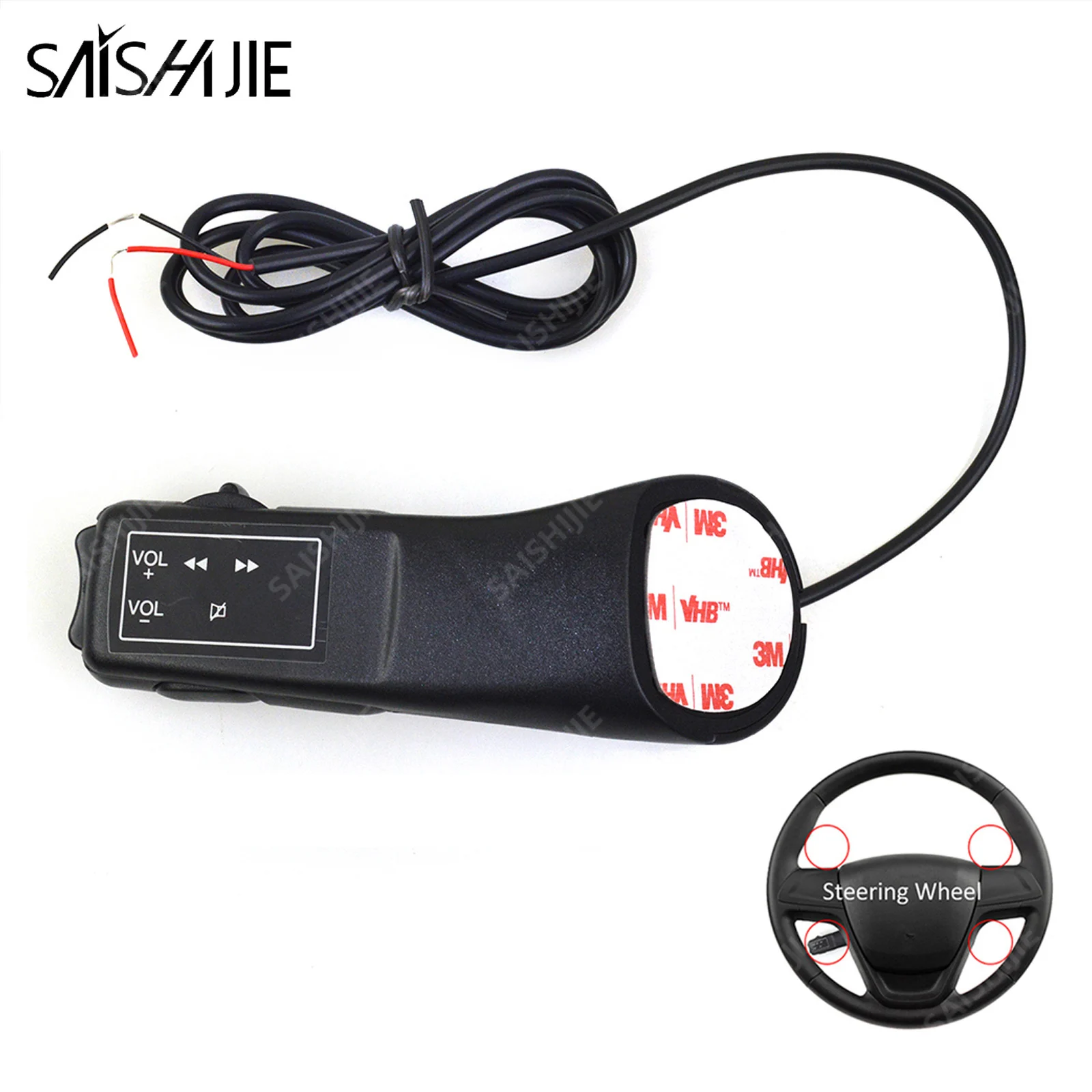 Universal Car Steering Wheel Mounted Control for Car Stereo DVD Player ...