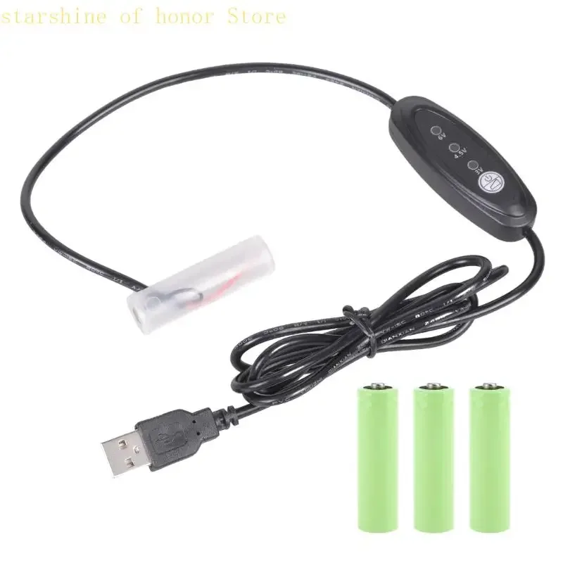 USB 2A Battery Eliminators Cable 5V 2A to 3V 4.5V 6V 5W 2A LR6 Power ...