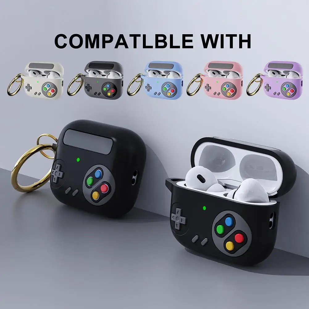 For-Apple-Airpods-4-Case-3D-Gamepad-Earphone-Case-With-Keychain-2024 ...