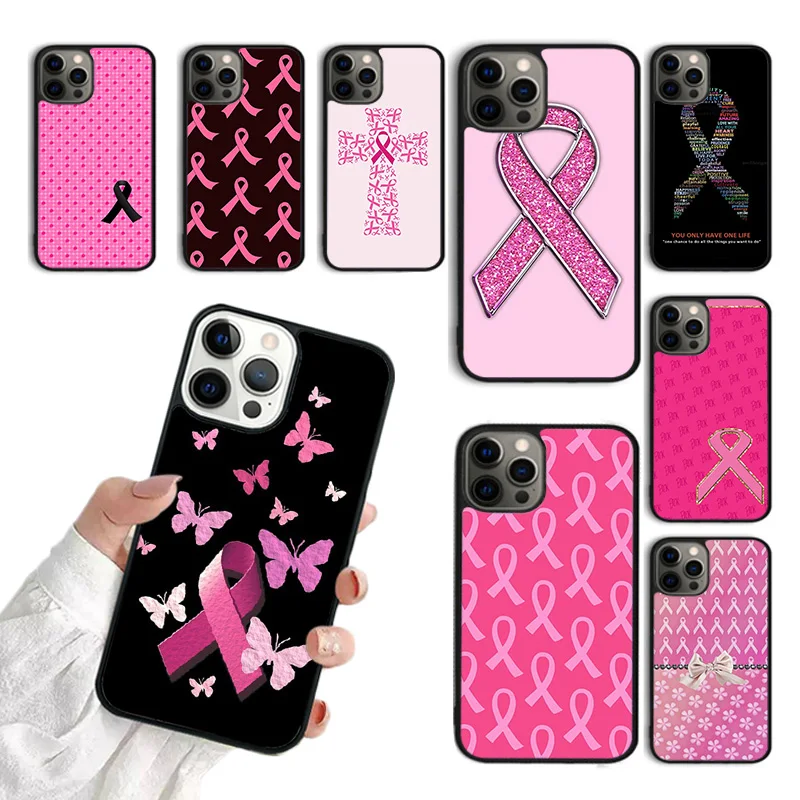 Girl Breast Cancer Pink Ribbon Phone Case For iPhone 17 Air 15 16 11 12 ...