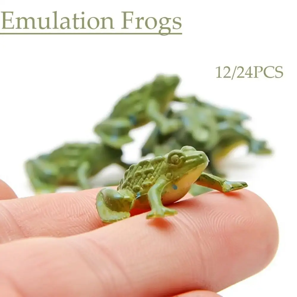 12-24PCS-Artificial-Imitation-Animal-Mini-Frog-Garden-Ornaments ...