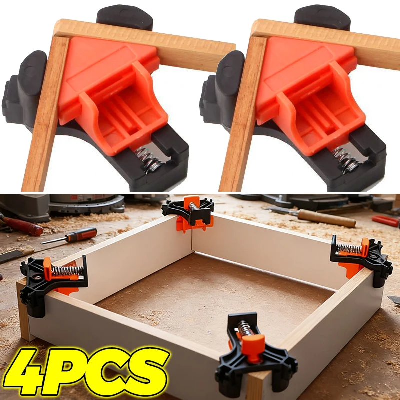 4/1pcs 90 Degree Angle Clamps Woodworking Corner Clamp Right Angle ...