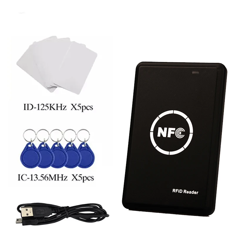 RFID Copier Duplicator 13.56mhz Key fob NFC Smart Card Reader Writer ...