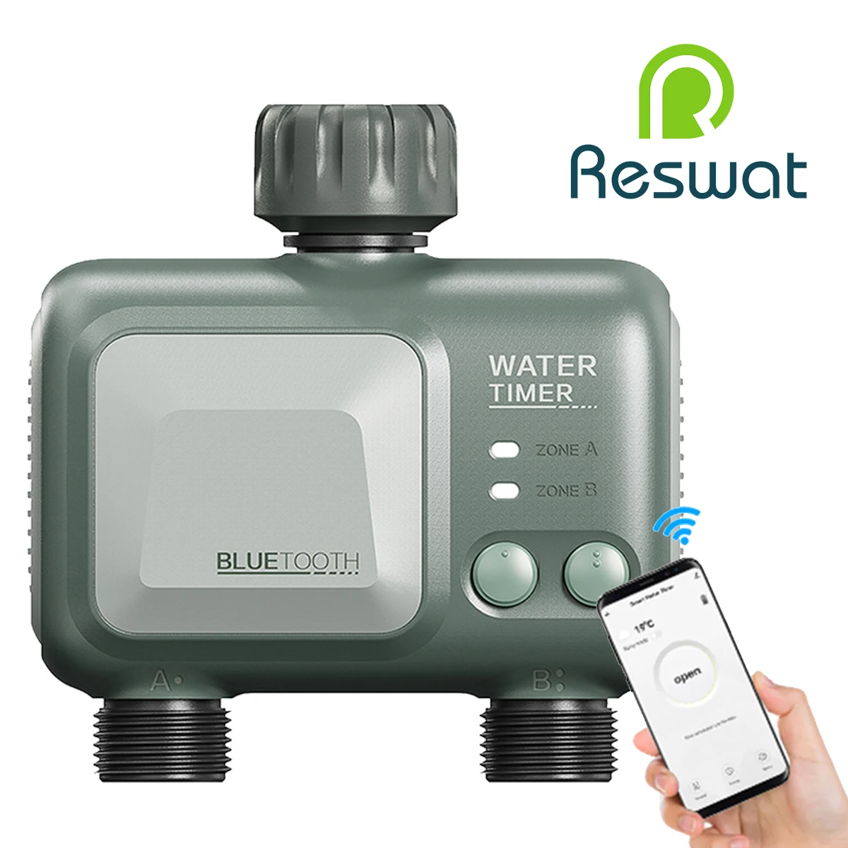 Reswat-HCT-626-2-Outlet-Wireless-Water-Timer-Bluetooth-WiFi-Irrigation ...