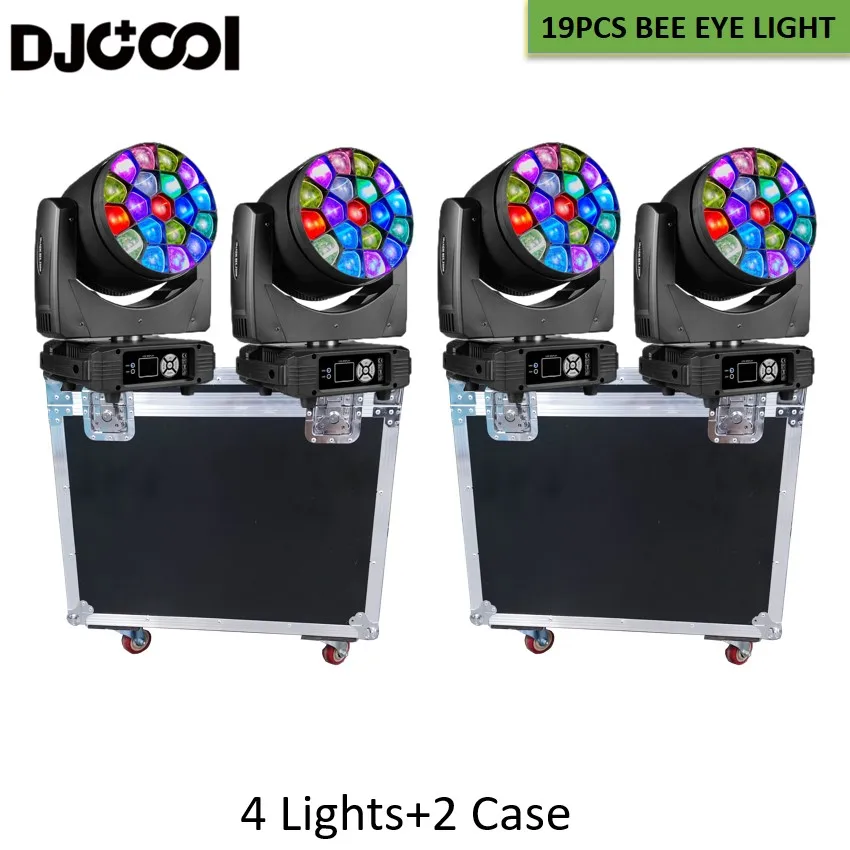 4pcs-Bee-Eye-19x40W-Moving-Head-Rgbw-4In1-LED-Wash-Zoom-Moving-head ...