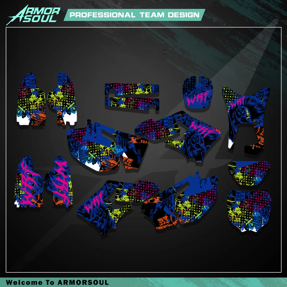 Graphics Backgrounds Decal Sticker For Yamaha WR250F WR450F WRF250 ...