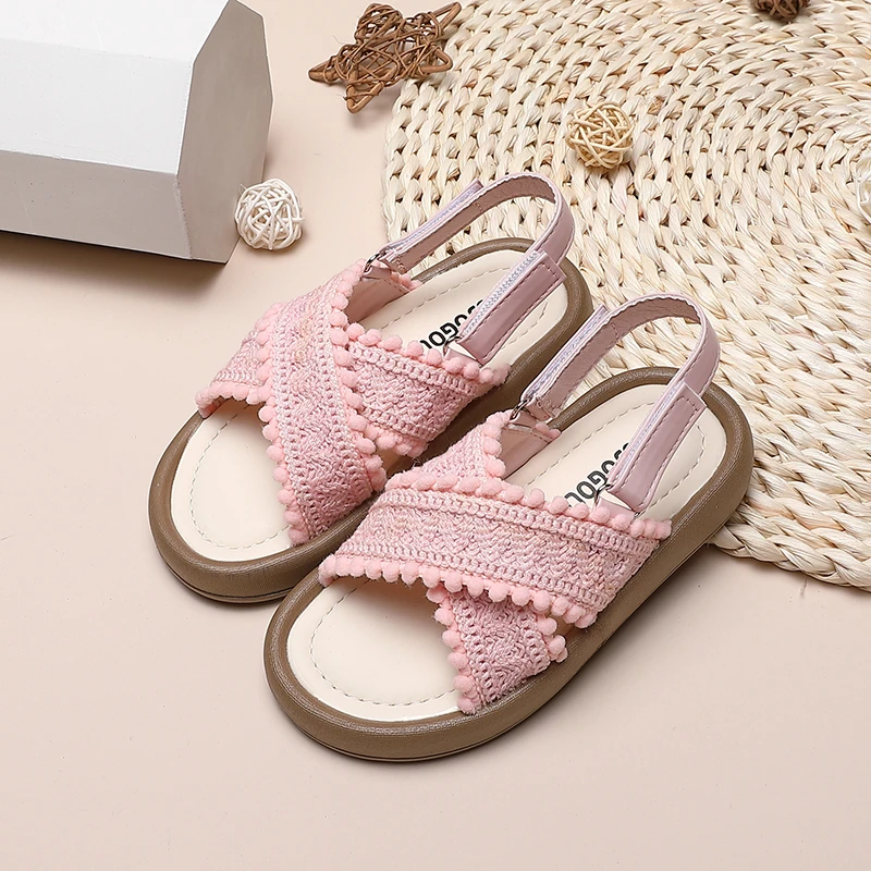 Kids-Fashion-Girl-Sandals-New-Summer-Ethnic-Style-Princess-Pink-Causal ...