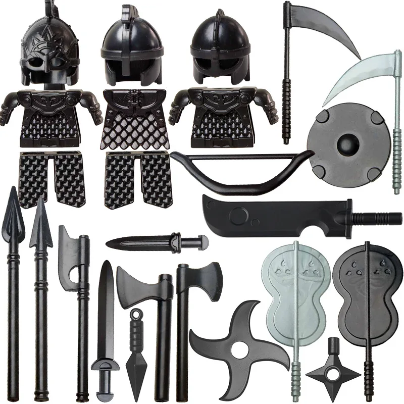 Lord-Rings-Accessories-Blocks-Rohan-Helmet-Armor-Circular-fan-Knife ...