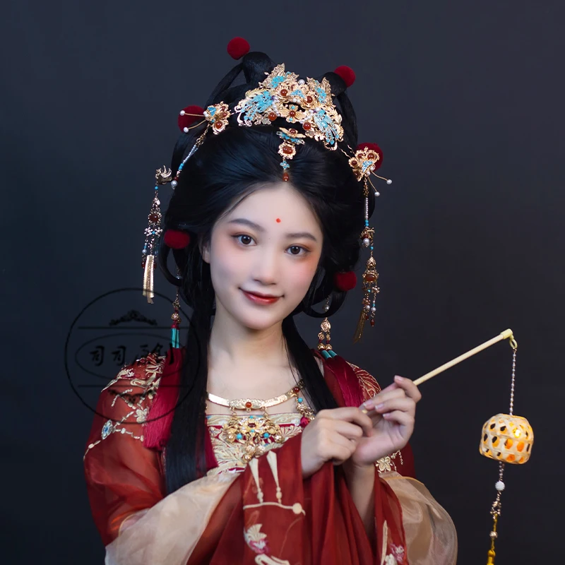 Hair-Crown-Retro-Pearl-Ming-Headwear-Hanfu-Headwear-Accessories-Ethnic ...