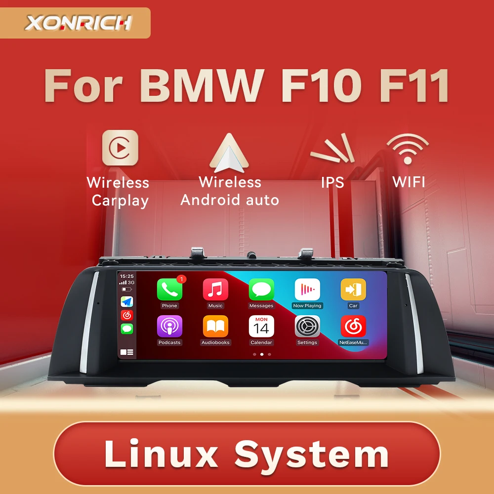 XONRICH Car Multimedia Player For BMW 5 Series F10 F11 2011-2017 CIC ...