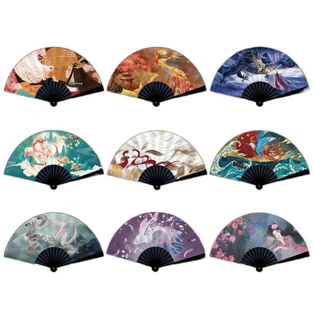 Folding-Fan-Chinese-Vintage-style-Bamboo-Fan-Summer-Outdoor-Inkjet ...