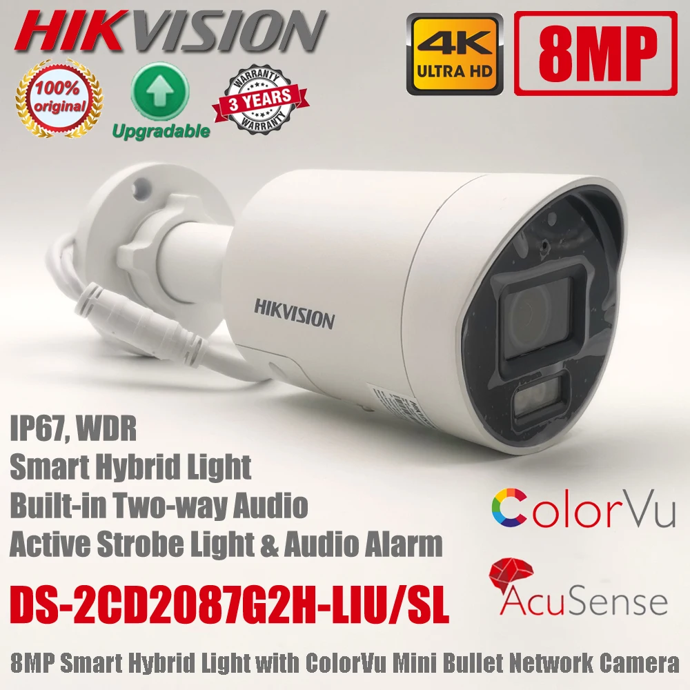 Original-Hikvision-DS-2CD2087G2H-LIU-SL-8MP-4K-Smart-Hybrid-Light-with-ColorVu-AcuSense-Fixed ...