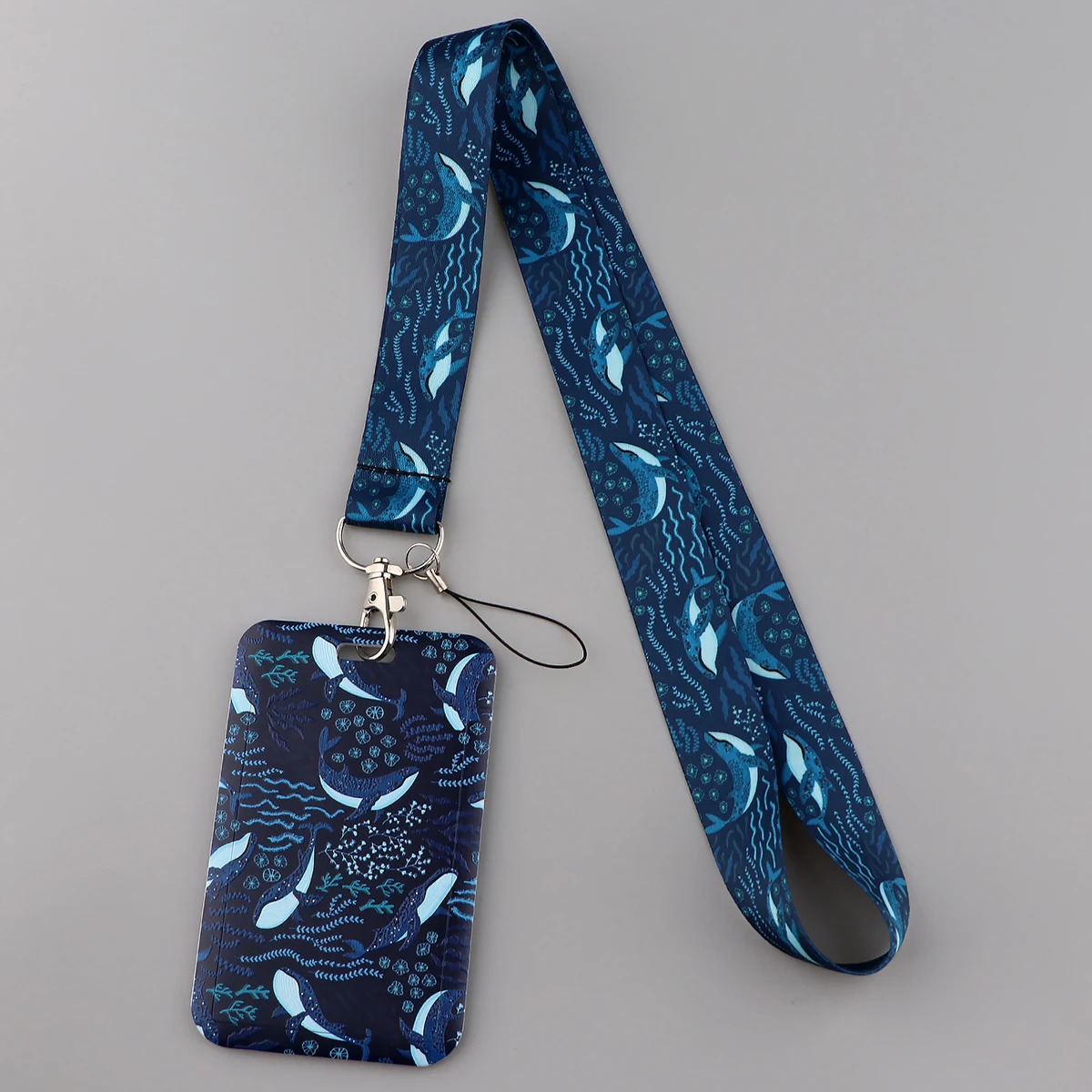 Blue-Whale-Creative-Lanyard-Card-Holder-Student-Hanging-Neck-Phone ...