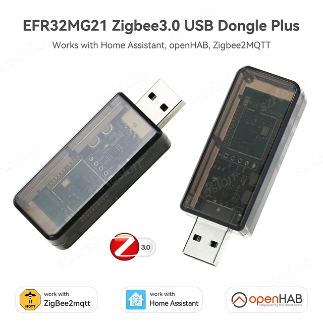 Efr32Mg21 Zigbee 3 Usb Dongle Plus Universal Open Source Gateway Works Home Assistant Openhab ...