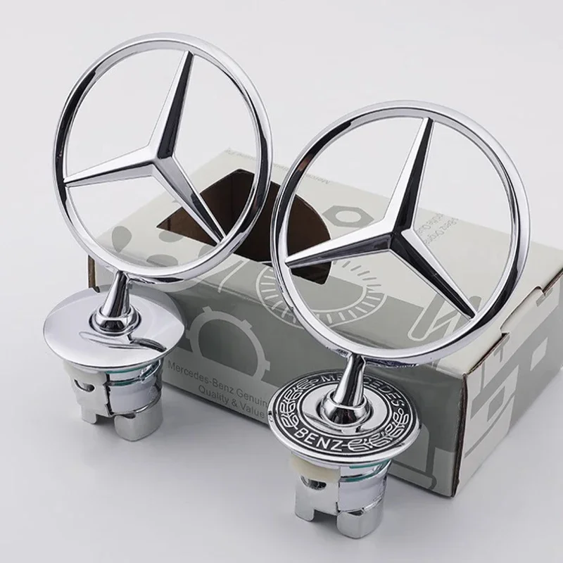 Emblema-da-capa-do-carro-do-metal-para-Mercedes-Benz-logotipo-cromado ...