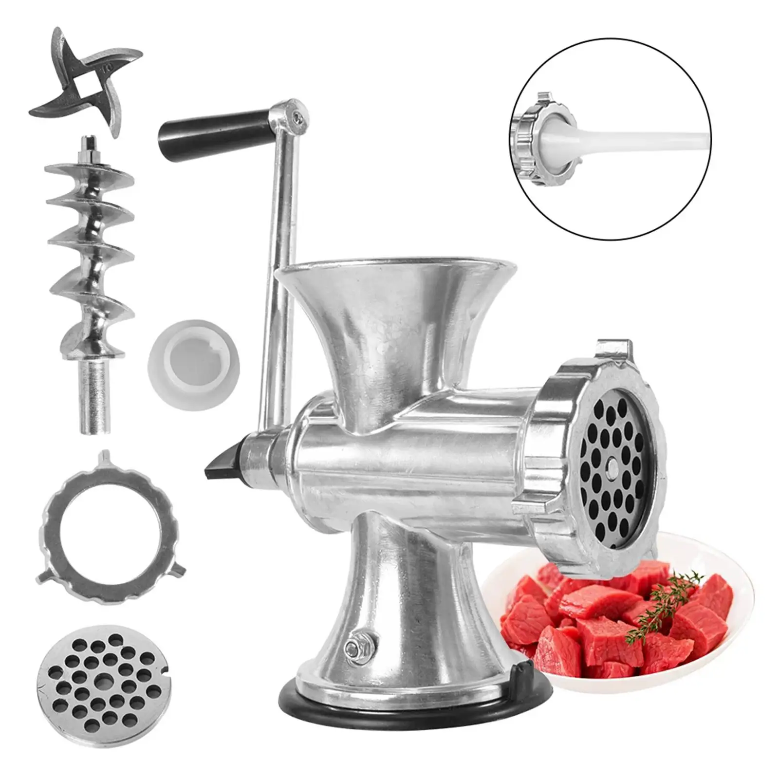 Aluminum Alloy Manual Meat Grinder Reusable Kitchen Tool Sausage ...