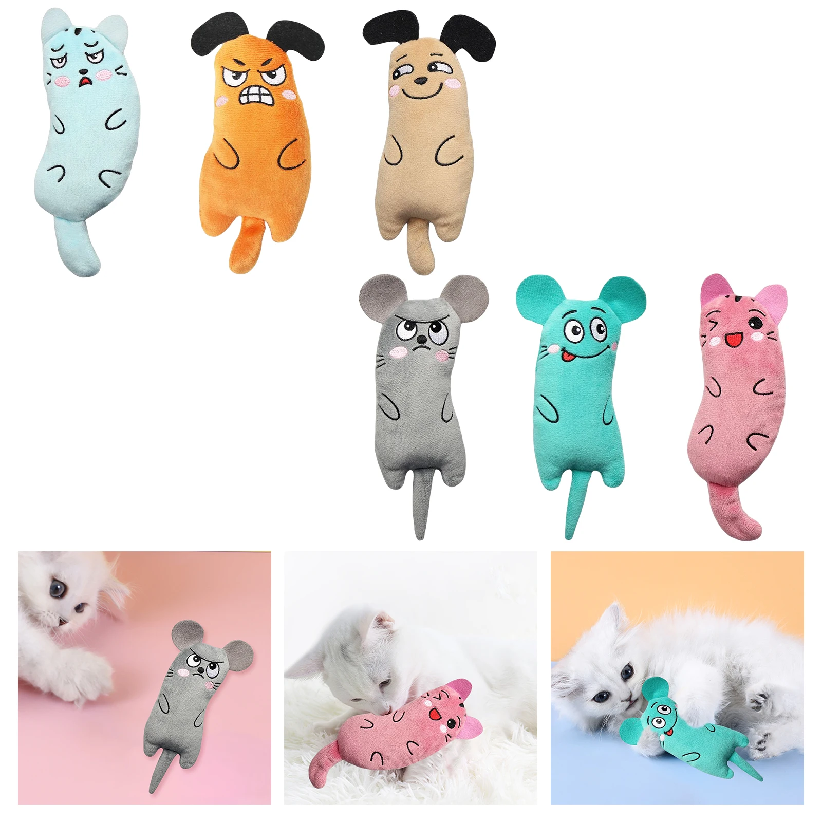 New-Cute-Cat-Toys-Funny-Interactive-Plush-Cat-Toy-Mini-Teeth-Grinding ...