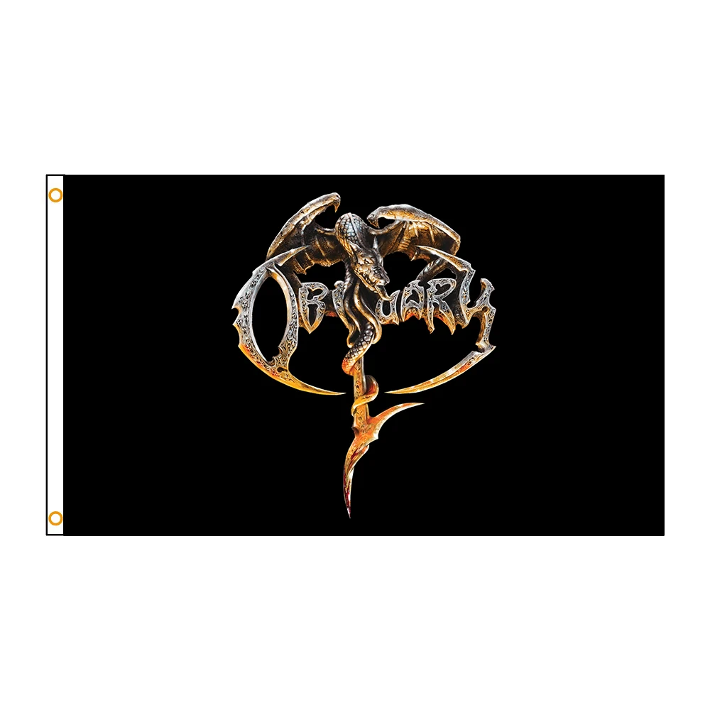 3Jflag 90x150cm Obituary Band flag logo Death metal Interior decoration ...